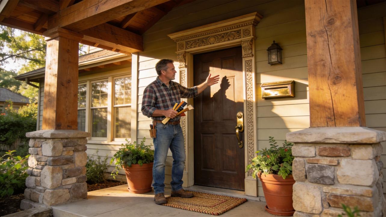 Craftsman Door on a House Without a Porch: A Guide – Framewell